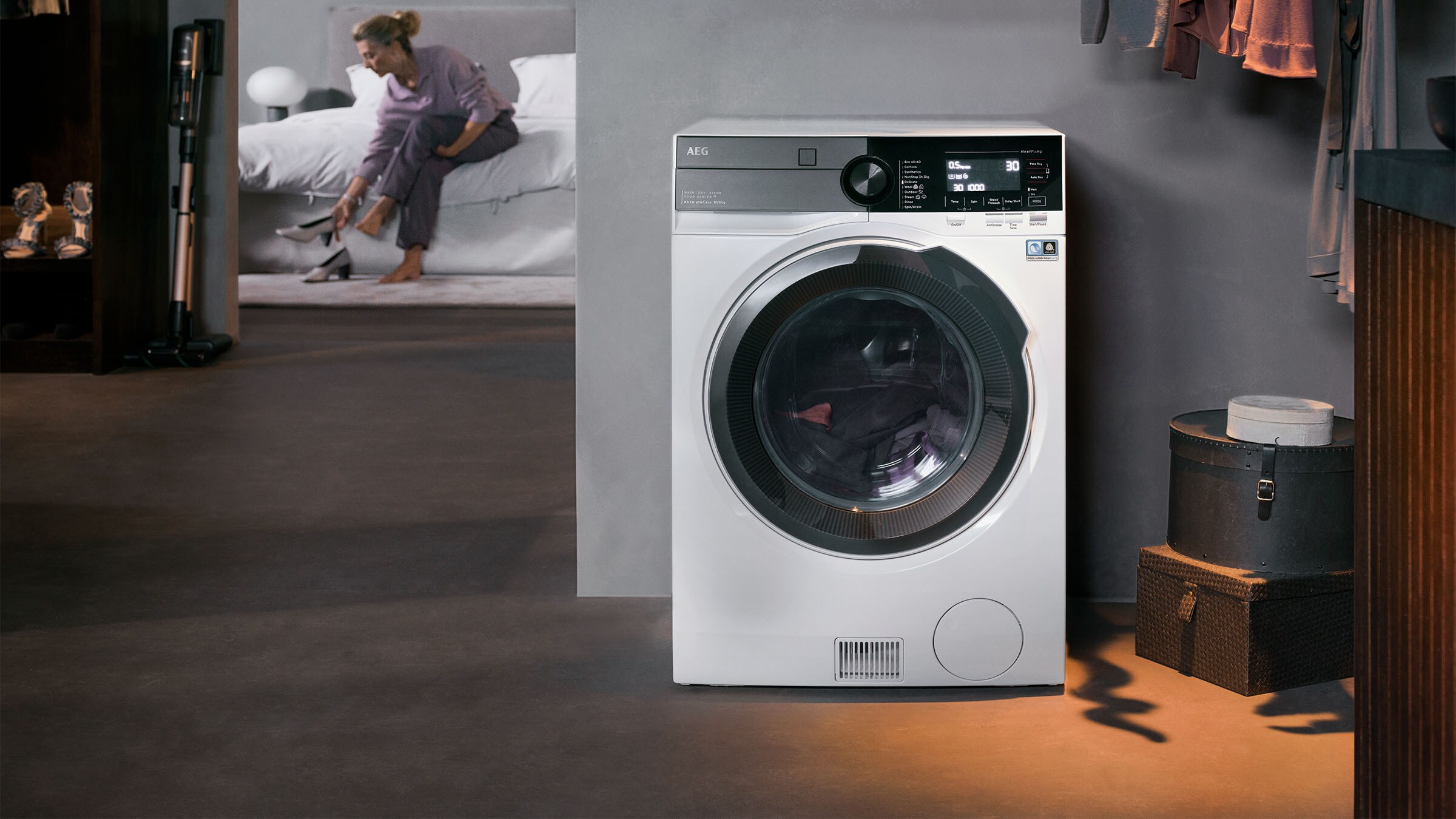 Lavadora secadora de acero inoxidable |AEG Tienda Online